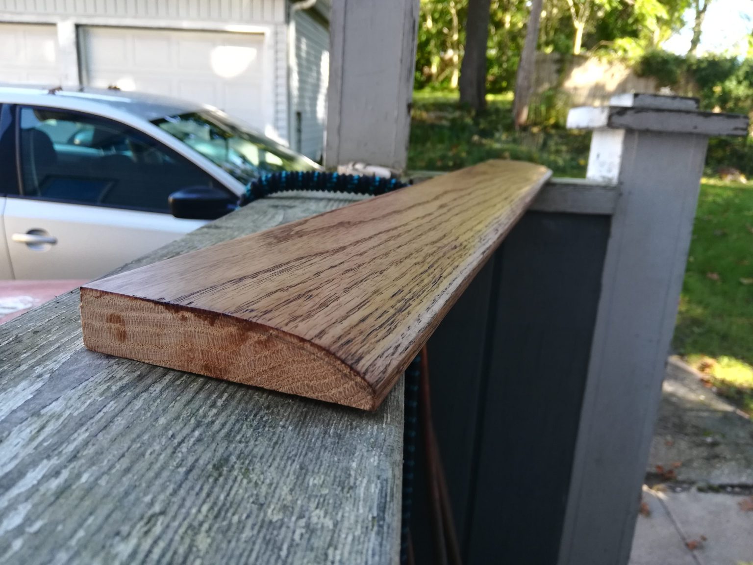 How to make a DIY oak threshold that no one will know you made! - Corey ...